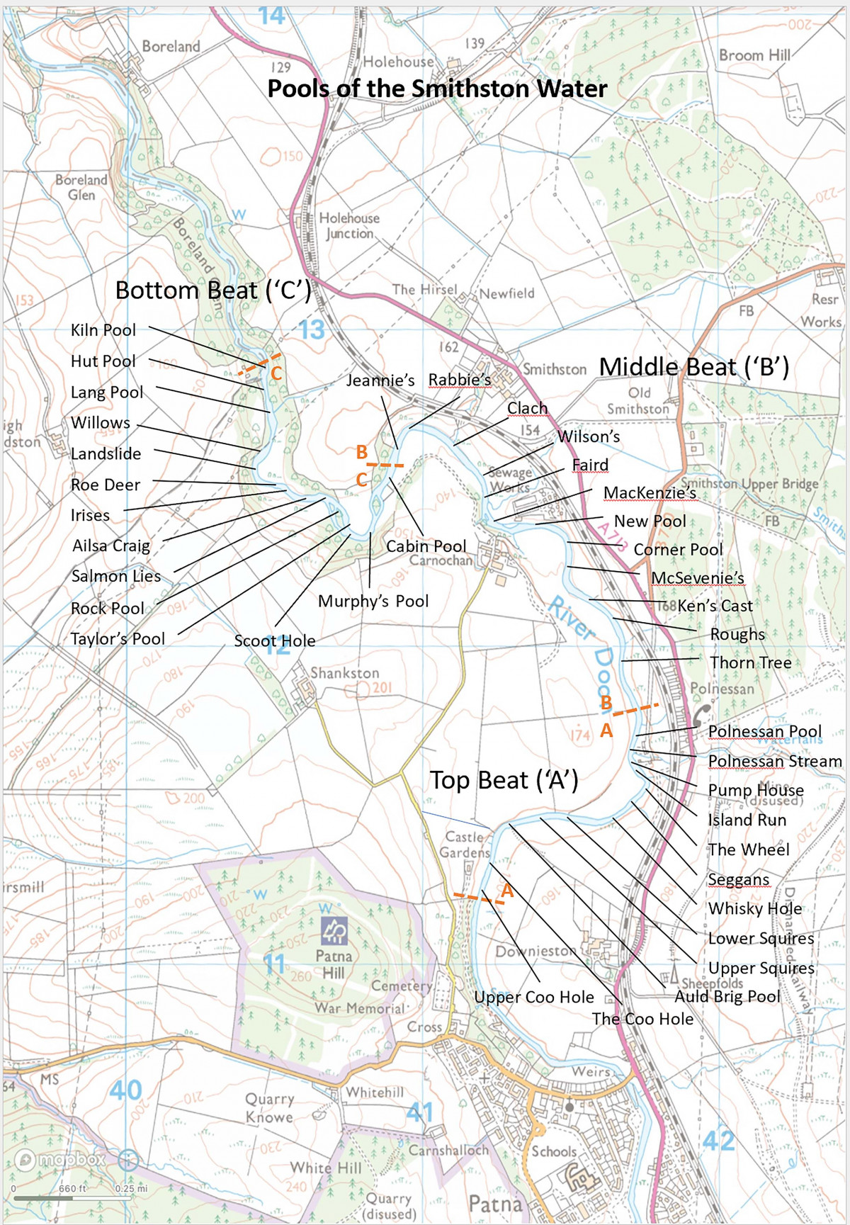 Beat Map (Printable) - Smithston Fishings Club