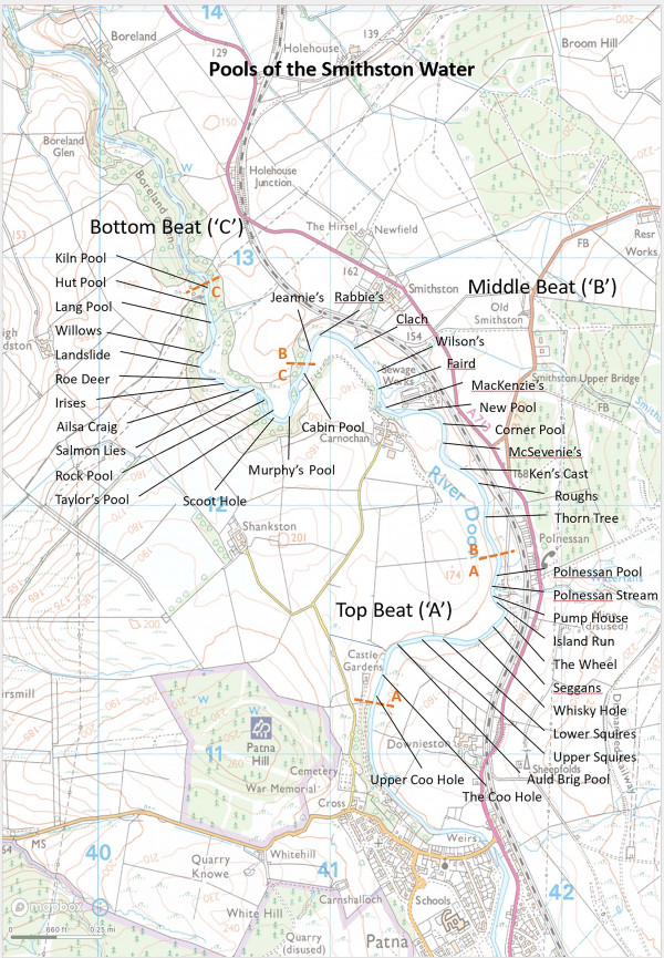 Beat Map (Printable) - Smithston Fishings Club